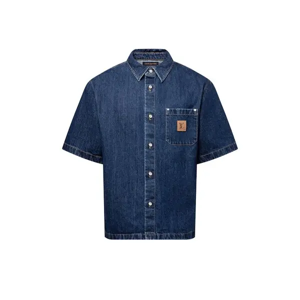 LOUIS VUITTON Signature Denim Shortsleeved Shirt