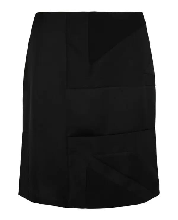 Burberry Intarsia Draped Skirt
