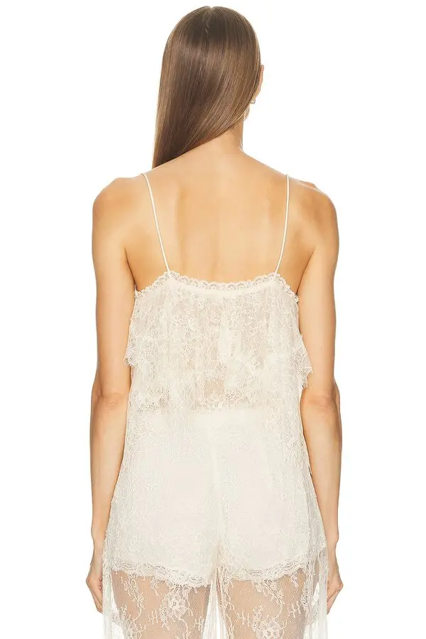 LoveShackFancy Zhanya Top - Ivory