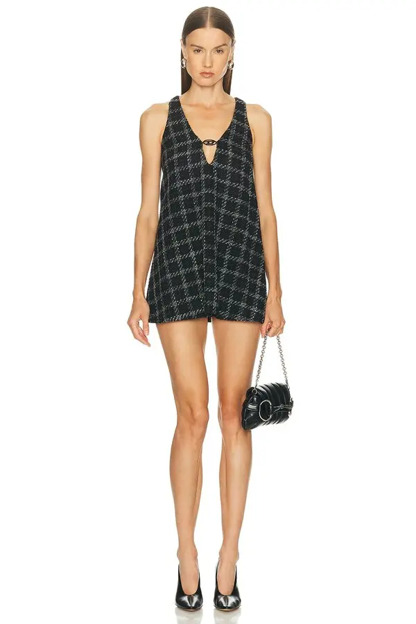 DIESEL® Sleeveless Mini Dress - Black
