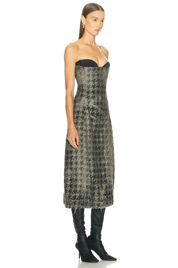 DIESEL Strapless Midi Dress