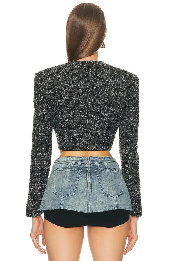 DIESEL Cropped Tweed Jacket