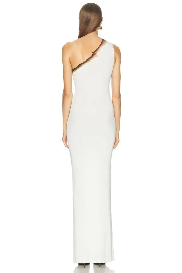 GRACE LING Flame One Shoulder Maxi Dress
