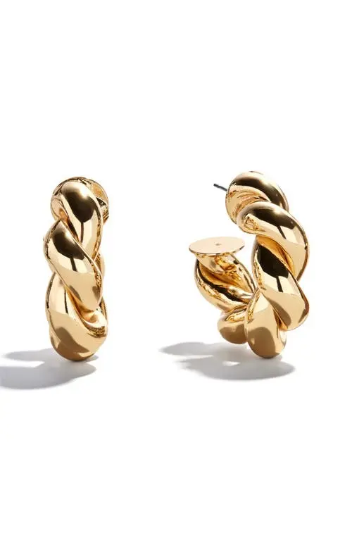 Baublebar Lauren Twist Hoop Earrings - Gold