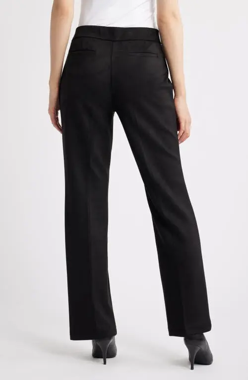 KASPER Faux Suede Pull-on Pants