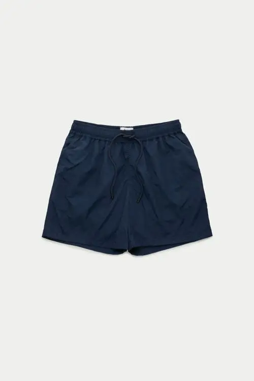 WOLF VS. GOAT (WVG) Swim Shorts 5-inch Inseam - Navy