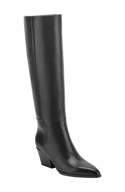 Marc Fisher Tarrie Tall Block Heel Boot - Black 001