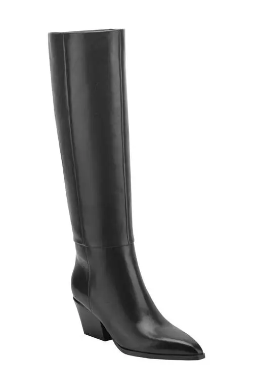 Marc Fisher Tarrie Tall Block Heel Boot - Black 001