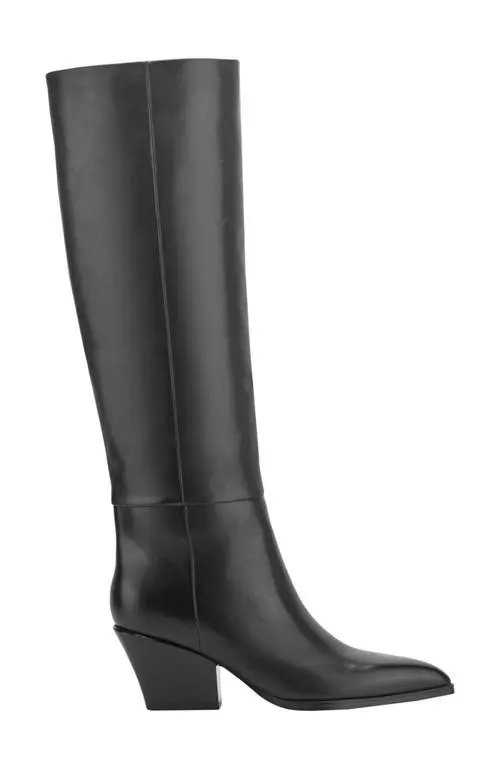 Marc Fisher Tarrie Tall Block Heel Boot - Black 001