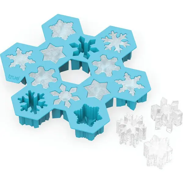 TRUEZOO Snowflake Silicone Ice Cube Tray - Blue