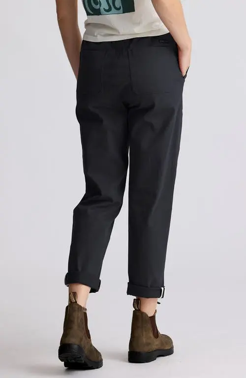 FREE FLY Pacifica Stretch Twill Drawstring Pants - Black Sand