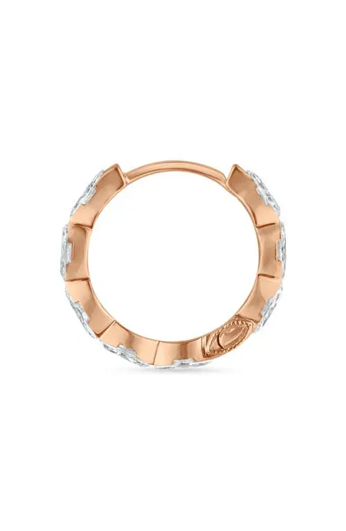 MARIA TASH Diamond Marquise Single Hoop Earring
