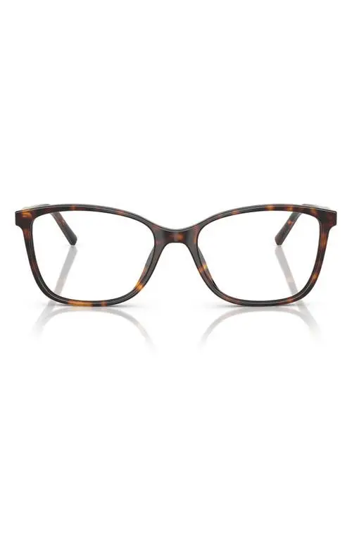 Dolce & Gabbana 54mm Rectangular Eyeglasses - Havana/demo Lens