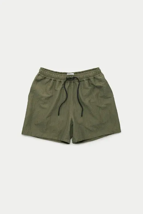 WOLF VS. GOAT (WVG) Swim Shorts 7-inch Inseam - Olive