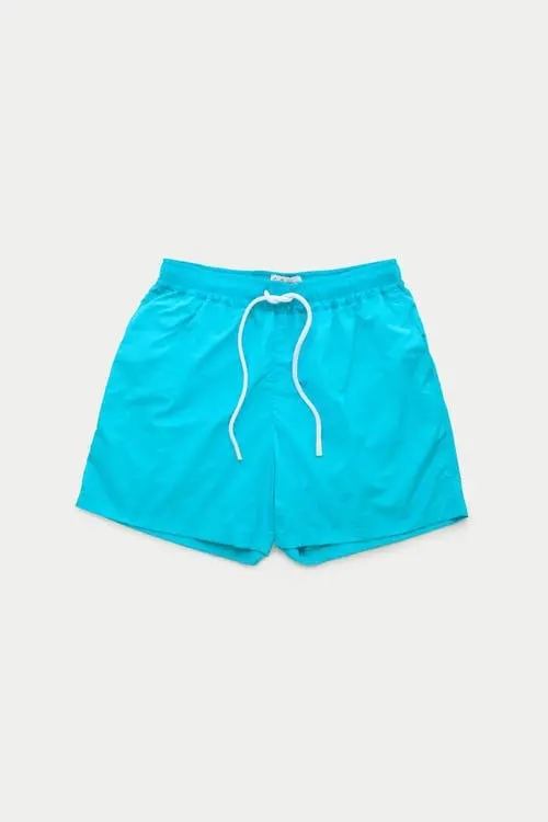 WOLF VS. GOAT (WVG) Swim Shorts 7-inch Inseam - Turquoise