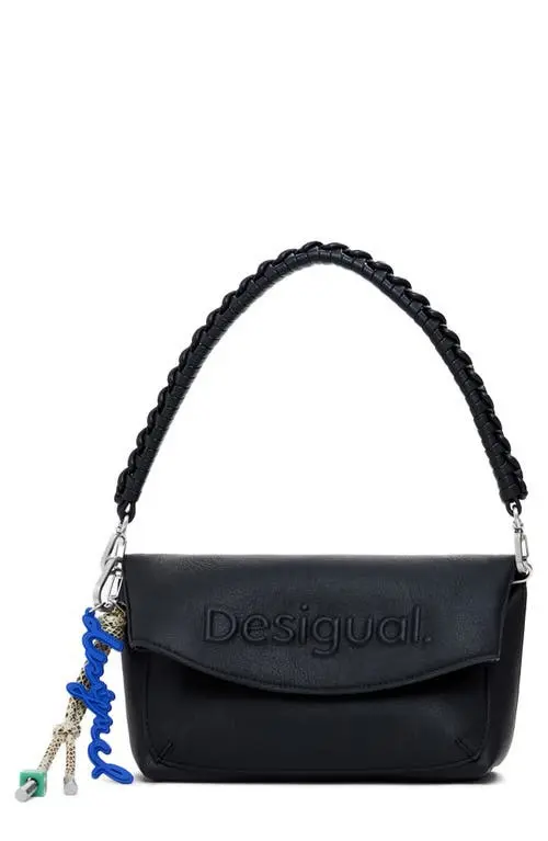 Desigual Faux Leather Shoulder Bag - Black