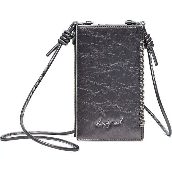 Desigual Metallic Faux Leather Crossbody Bag