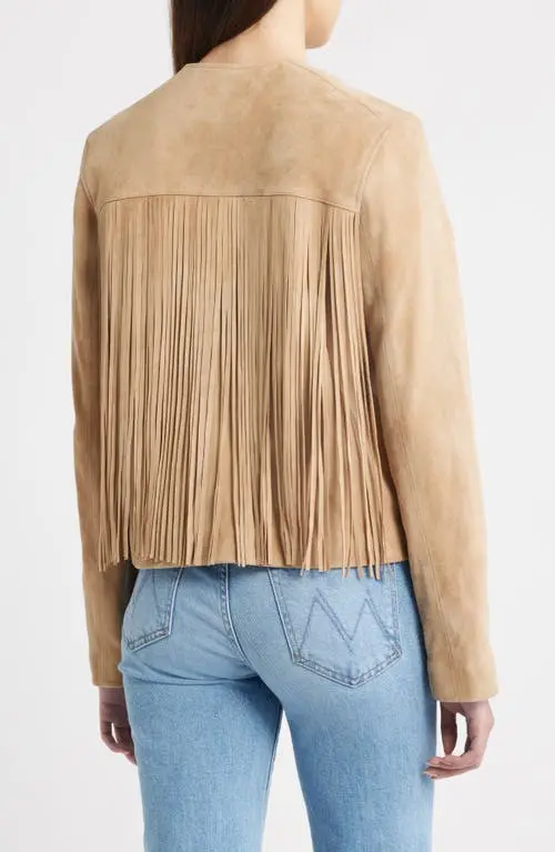 Fleurette Suede Fringe Jacket