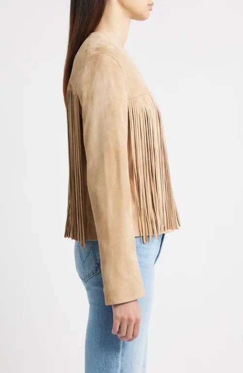 Fleurette Suede Fringe Jacket