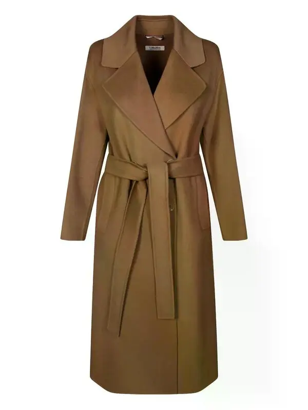Max Mara Belted Heller Coat - Brown