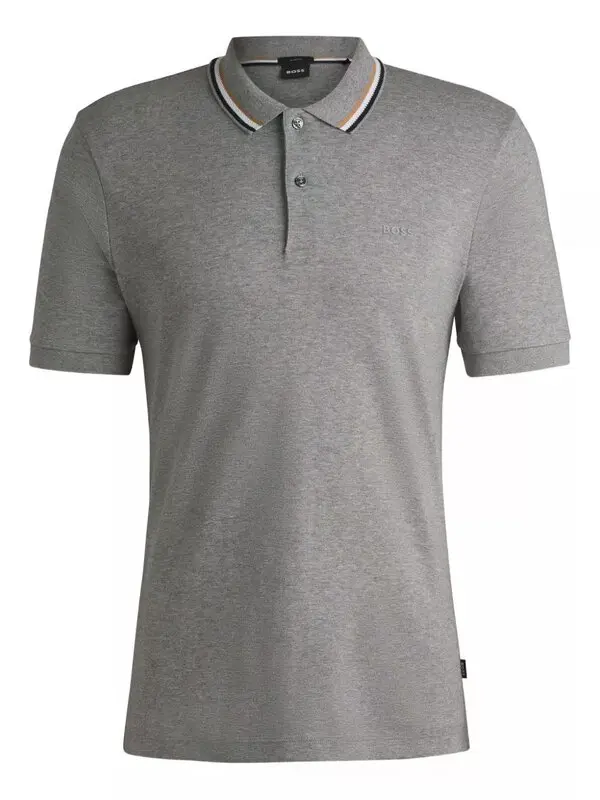 BOSS Cotton Polo Shirt - Grey