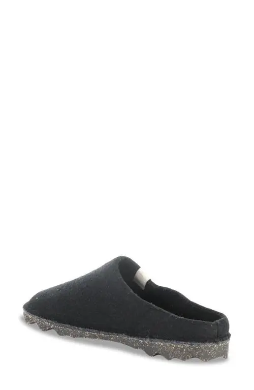 Fly London Natura Wool Felt Mule - Black