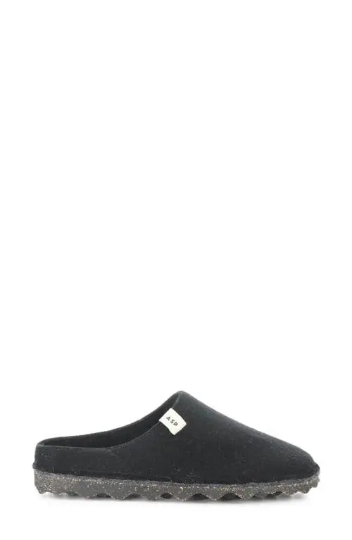 Fly London Natura Wool Felt Mule - Black