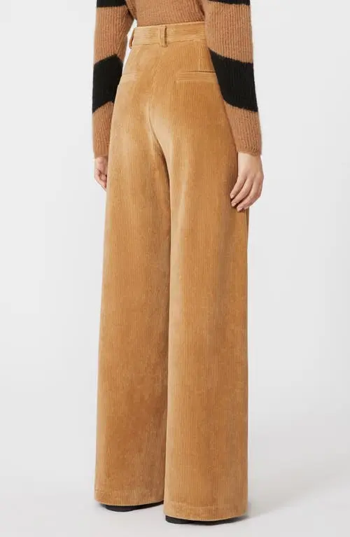 MM BY MAX MARA Henry Cotton Blend Corduroy Wide Leg Pants