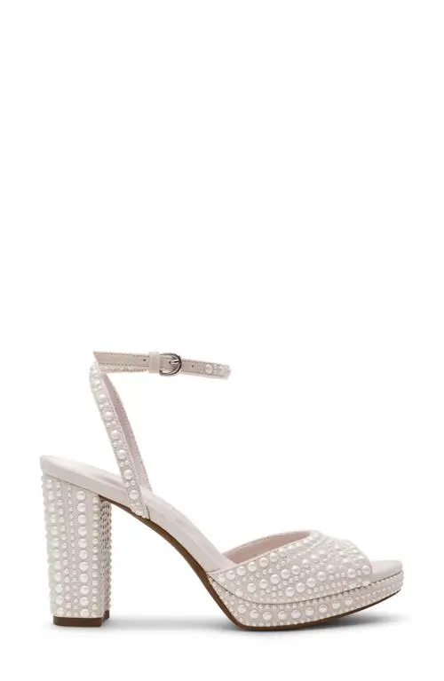 Anne Klein Vanna Platform Sandals - Bone