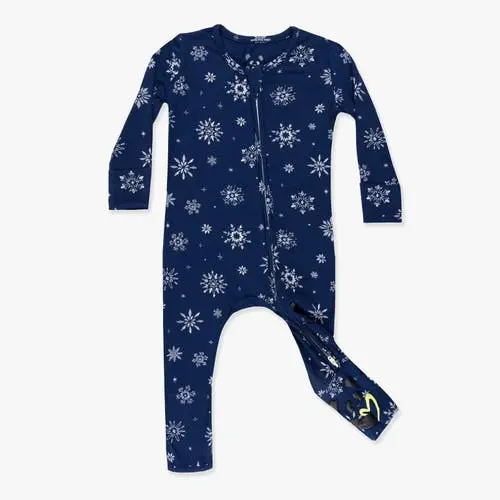 BELLABU BEAR Baby Convertible Footie - Snowflake