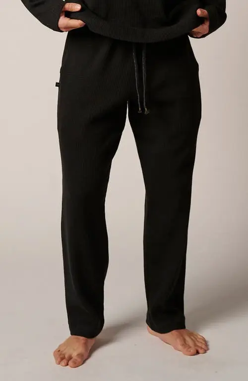 LEISURE LAB Cozy Cotton Sweatpants - Fireside