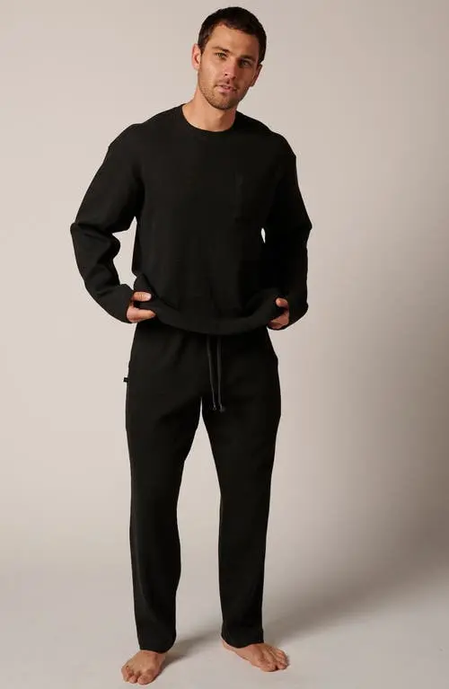 LEISURE LAB Cozy Cotton Sweatpants - Fireside