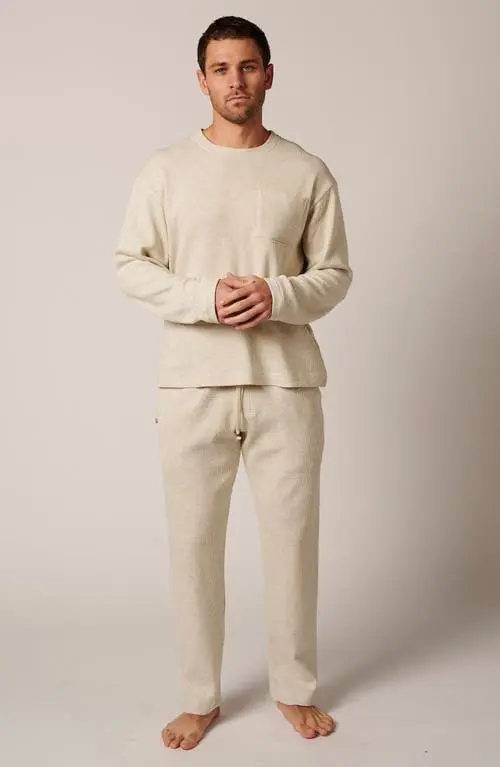 LEISURE LAB Cozy Cotton Sweatpants - Marshmellow
