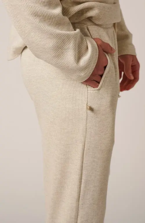 LEISURE LAB Cozy Cotton Sweatpants - Marshmellow