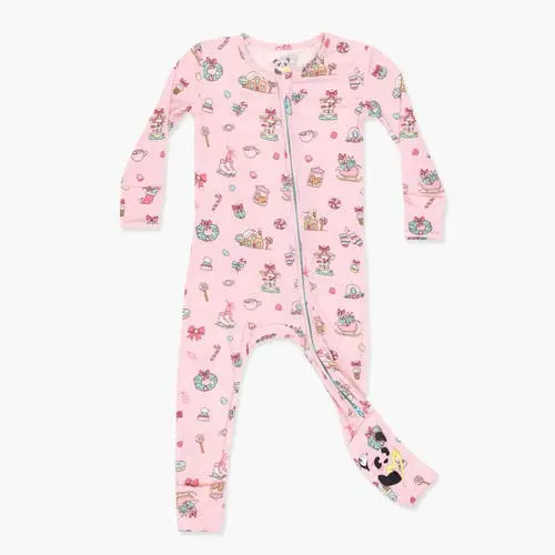 BELLABU BEAR Baby Convertible Footie - Candy Cane Lane