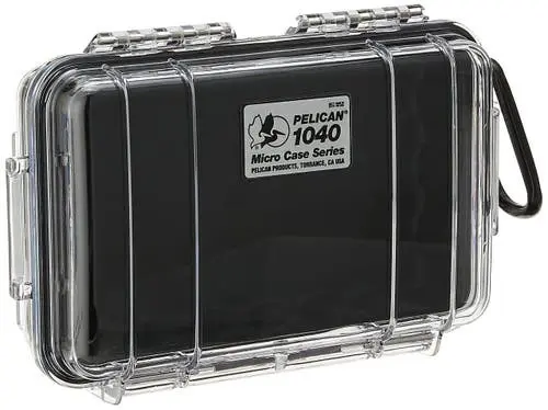 PELICAN 1040 Micro Case For Iphone, Cell Phone, Gopro, Camera - Black/clear