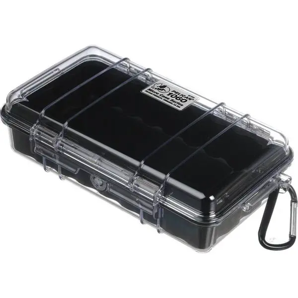 PELICAN 1060 Micro Case For Iphone, Cell Phone, Gopro, Camera - Black/clear