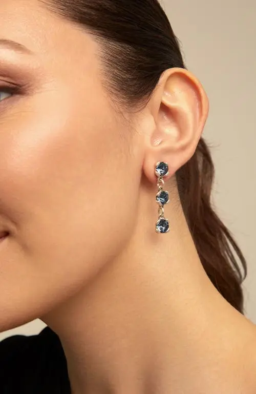 UNODE50 Crystal Drop Stud Earrings