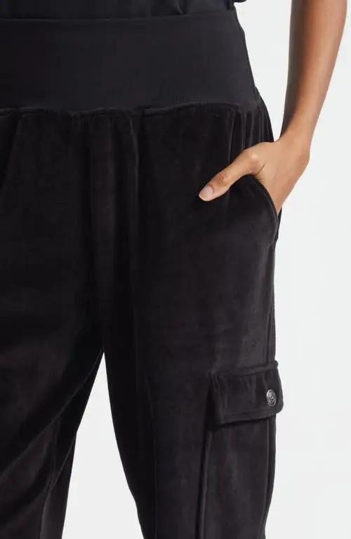 Cinq À Sept Giles Velour Ankle Pants - Black
