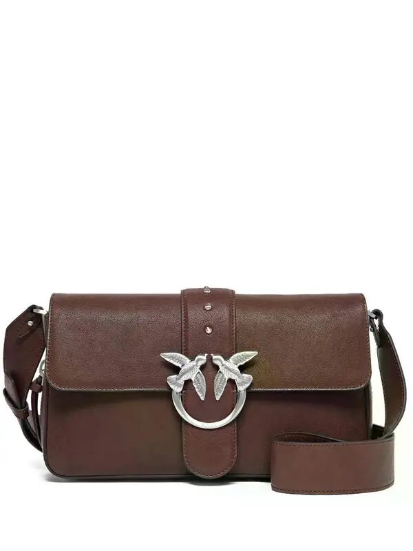 Pinko Mini Love One Cross Body Bag - Brown
