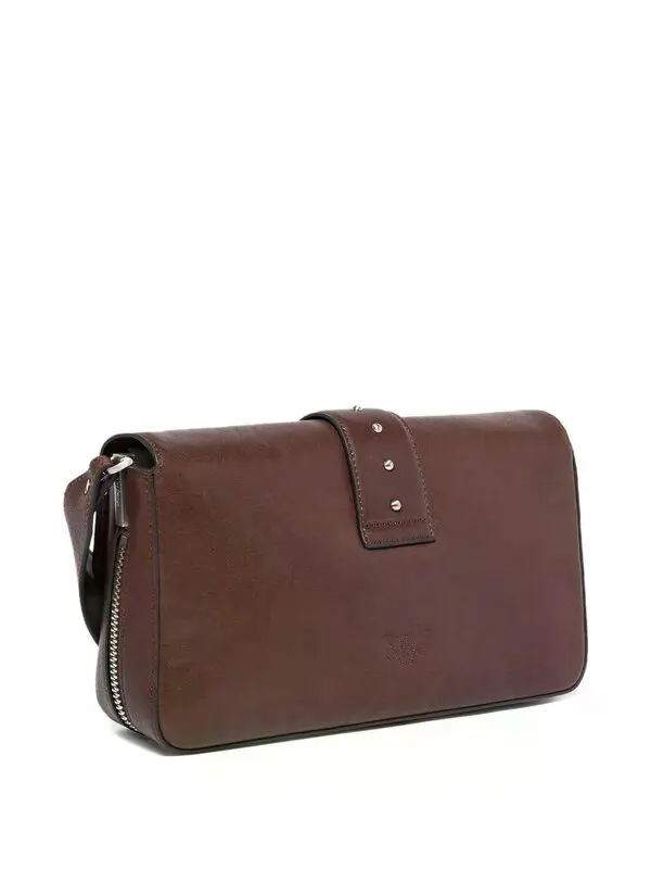Pinko Mini Love One Cross Body Bag - Brown