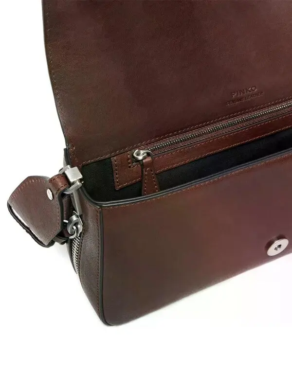 Pinko Mini Love One Cross Body Bag - Brown