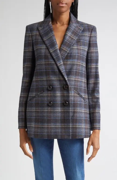 Veronica Beard Oria Plaid Dickey Jacket