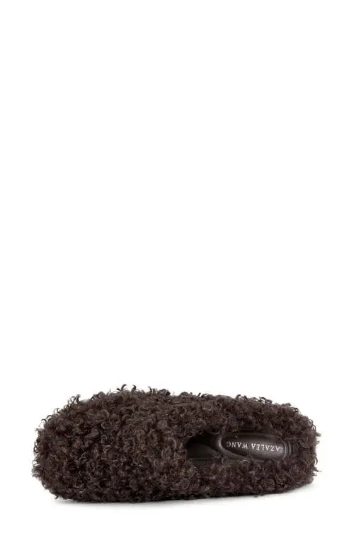 AZALEA WANG Darwin Faux Shearling Clog