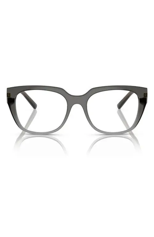 Dolce & Gabbana 53mm Square Optical Eyeglasses - Gradient Black/demo Lens
