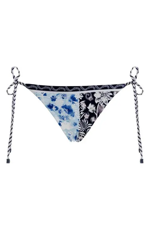 Agua Bendita Alegria Side Tie Bikini Bottoms - Blue
