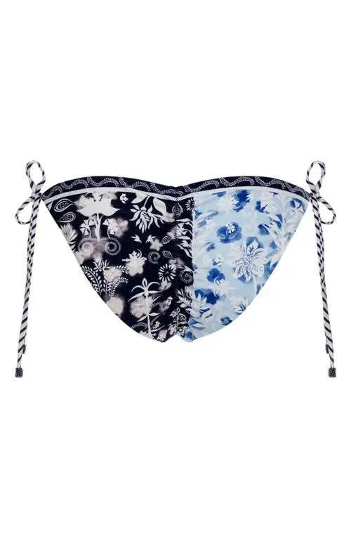 Agua Bendita Alegria Side Tie Bikini Bottoms - Blue
