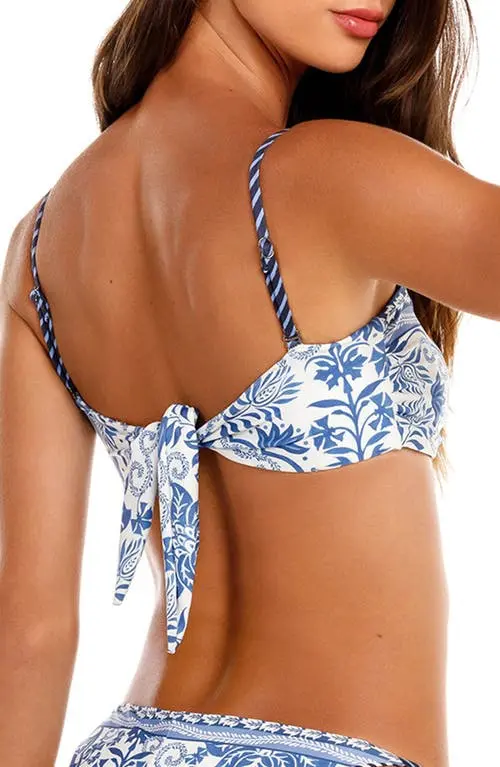 Agua Bendita Lace Batik Ring Bikini Top