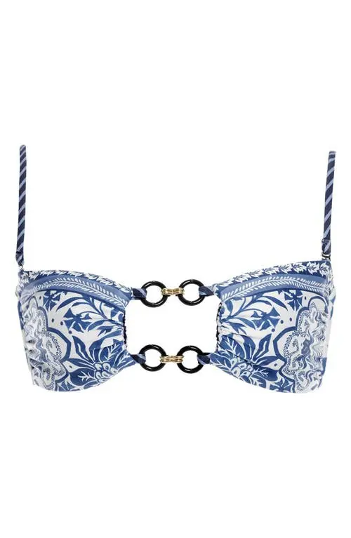 Agua Bendita Lace Batik Ring Bikini Top