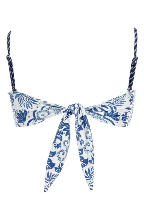 Agua Bendita Lace Batik Ring Bikini Top